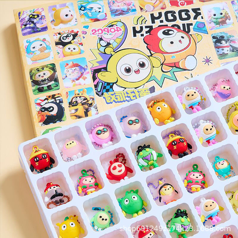 Сборная игрушка-слепая коробка Egg Pudding Party от Pop Mart, 40 плюшевых кукол, веселый подарок для детей