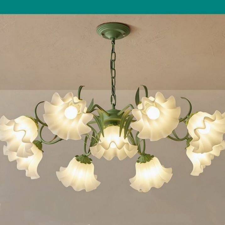Цветочная потолочная люстра LED (3 цвета)