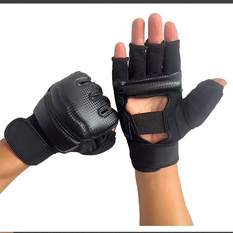Боксерские перчатки, перчатки MMA с полупальцами, мужские фитнес-перчатки, детские санда-перчатки, женские перчатки для защиты запястья, перчатки для тхэквондо, перчатки для ног