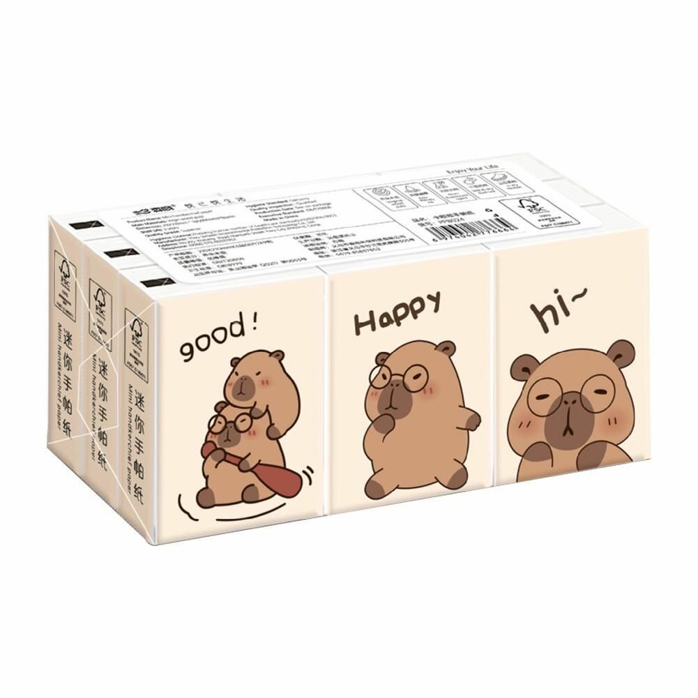 9 шт Бумажные платочки носовые 2 слоя