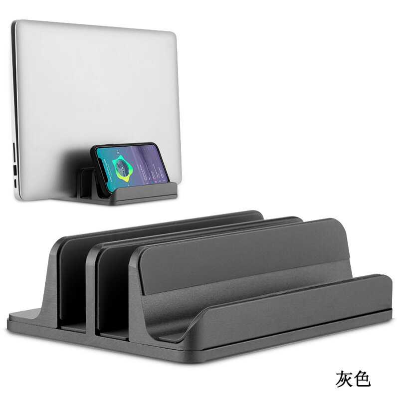 Алюминиевый подставка для ноутбука вертикальная стойка держатель для компьютера MacBook Pro настольная полка для хранения