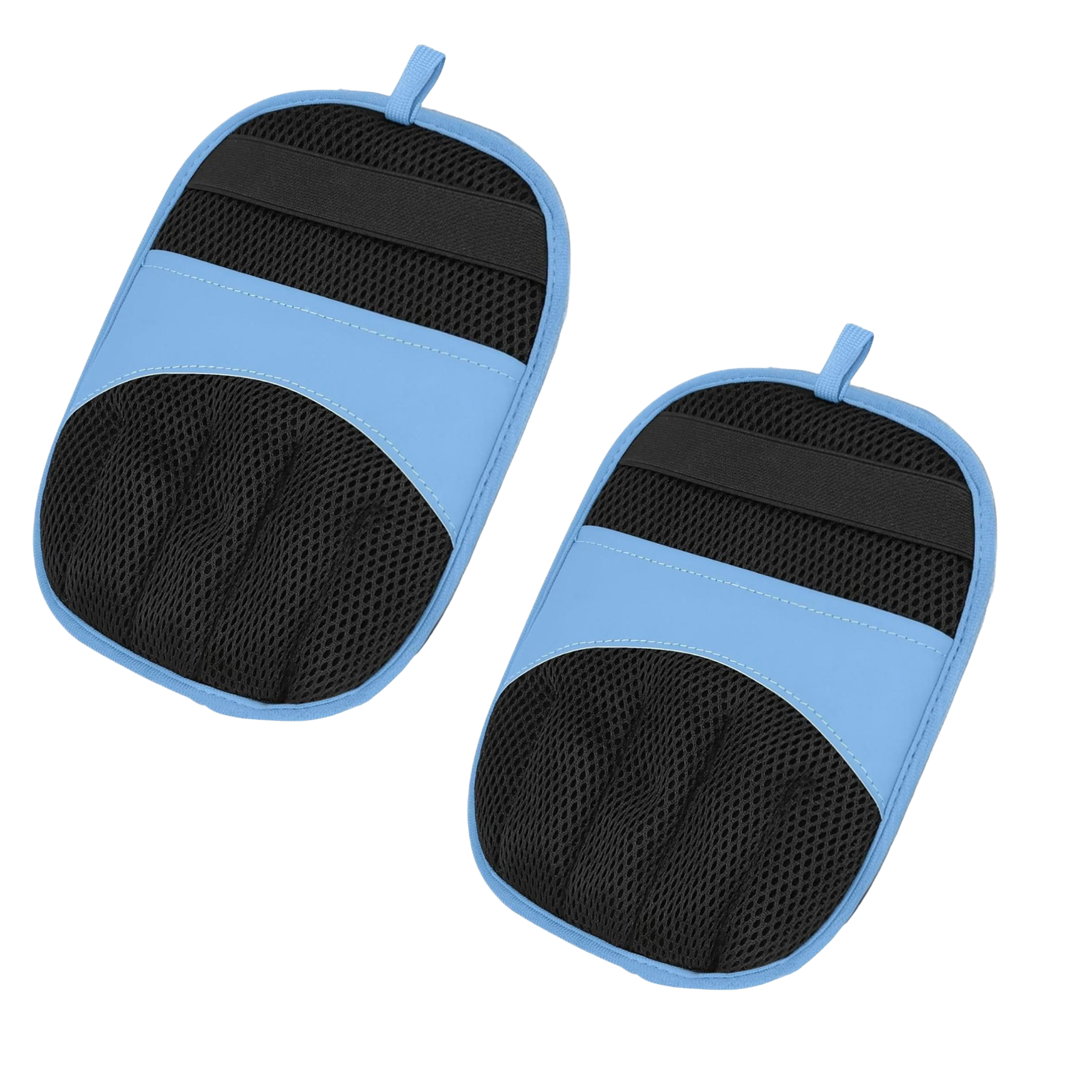 2PCS rukavici dlya chistki i perchesiva sobak i kotov s elektrostaticheskim adsorbtsiey, sinie, myemye, dlya mebeli odezhdy avtomobilnykh kresel, 23.8*17.8CM, bez zaryadki, effektivno udalyaet volosy, mnogotselevye, bez opasnosti dlja zhivotnykh i