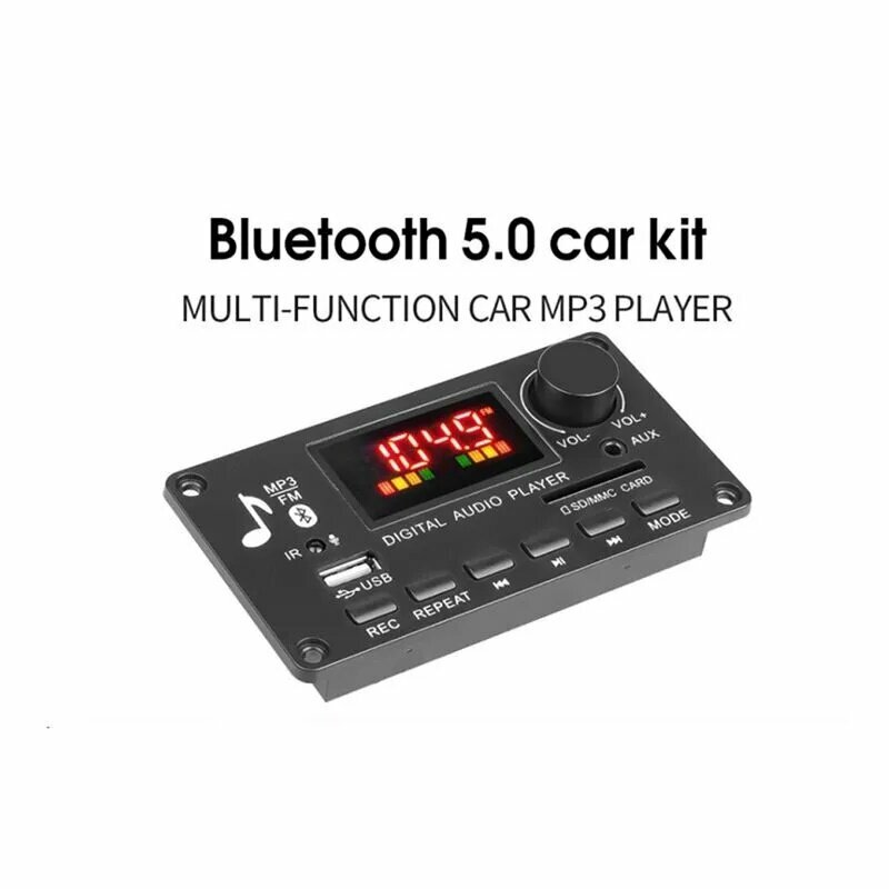 Плата декодера MP3-плеера с цветным экраном и усилителем 2X40 Вт