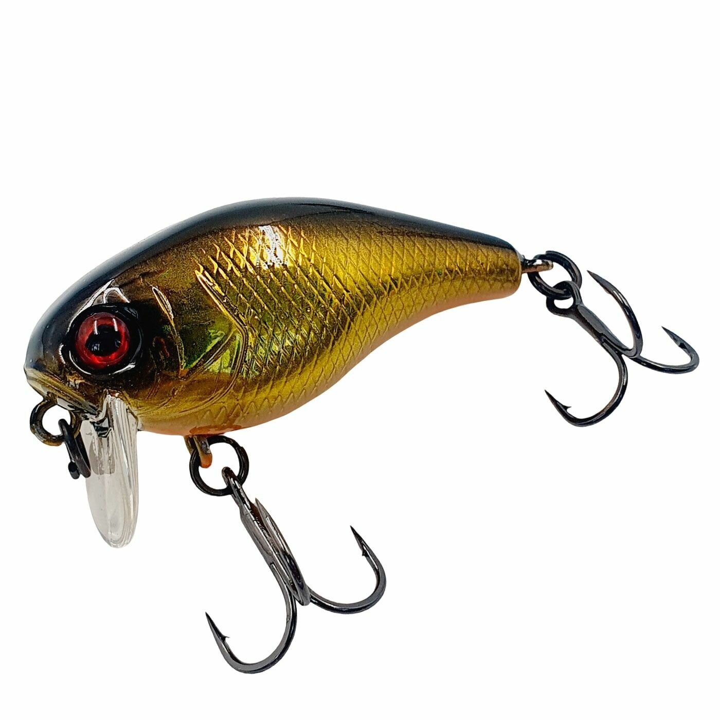 Японский воблер крэнк Jackall Chubby 38 SSR, 4.2 г, #HL Gold Black / Воблеры на голавля / Приманки для ловли хищника