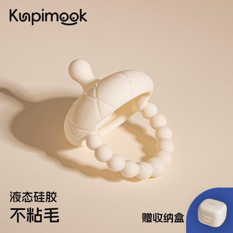 Соска Kunpimook для младенцев, прорезыватель в форме желудя, оральный желание, прорезывание зубов, не прилипает к волосам, 0-6 месяцев, пищевой силикон