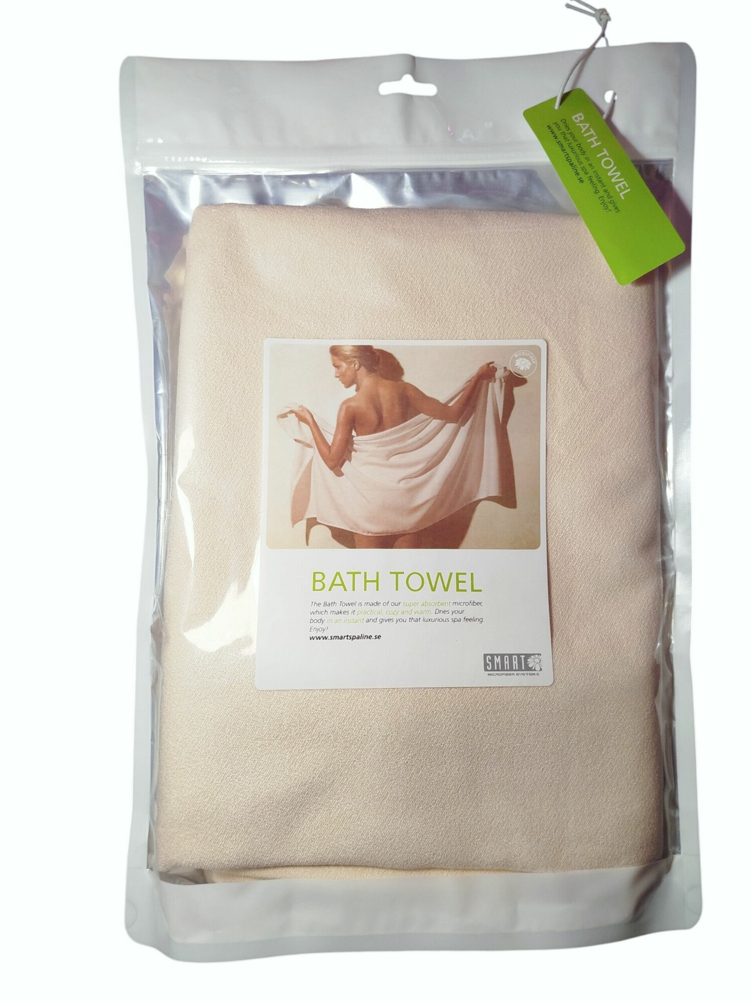 Полотенце банное Smart Microfiber System 150 х 80 см, бежевое