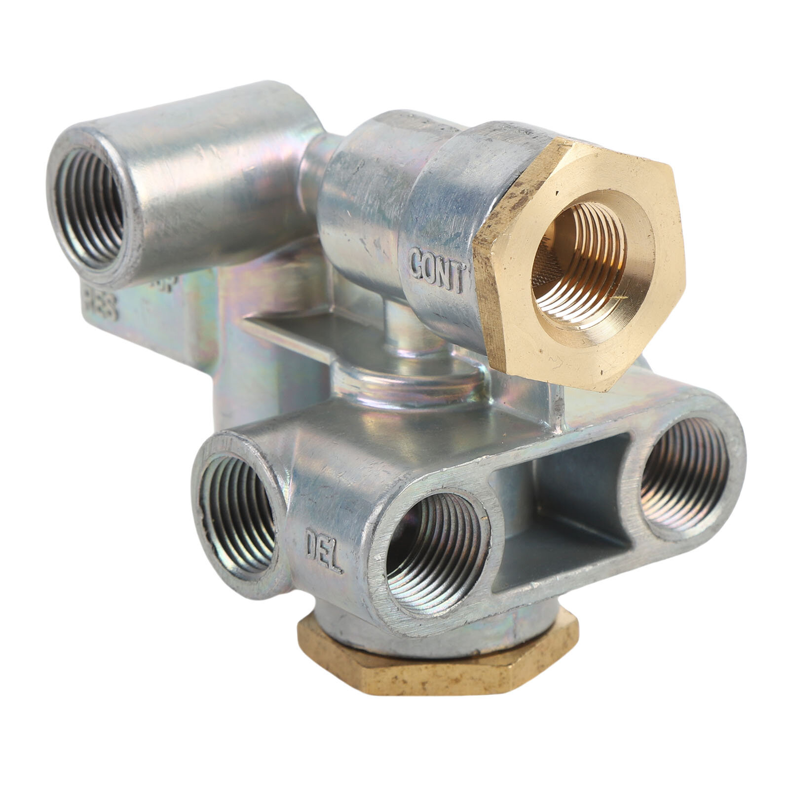 Пружинный тормозной клапан управления 110500, герметичный, повышенная безопасность для прицепов, порты 3/8 дюйма, приоритет