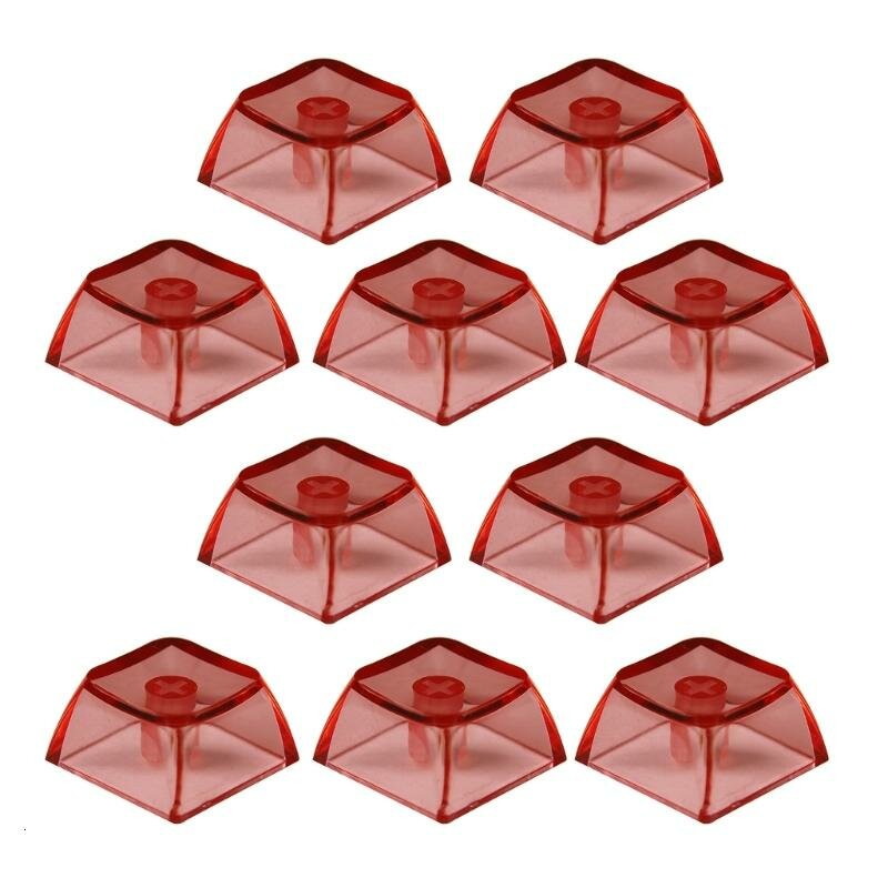 Прозрачные кейкапы XDA2 с подсветкой, красный