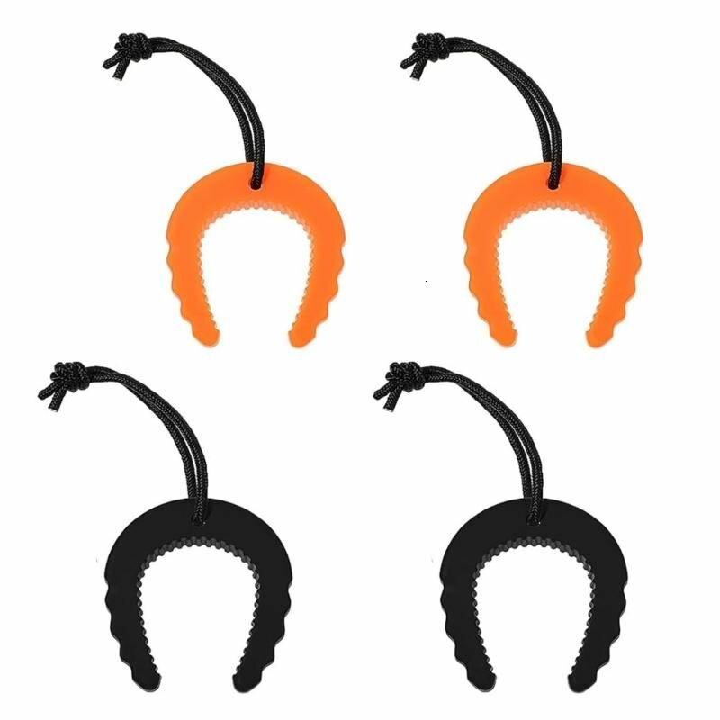 4 шт. клинья-стопоры для дверей, - 2черный 2оранжевый