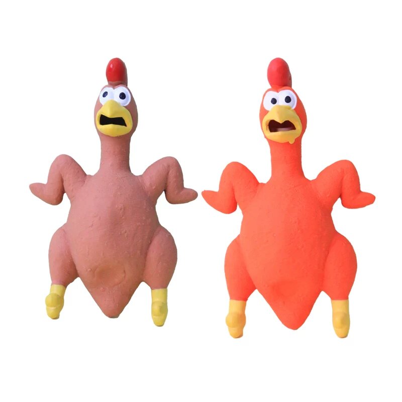 Игрушка для собак в виде кричащей курицы, пищащая курица, игрушка для самостоятельной развлечения, средство от скуки,