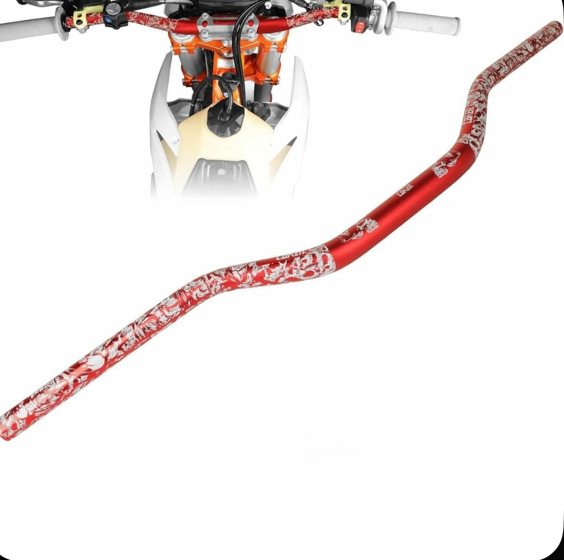 Руль для кроссового мотоцикла питбайка 28 мм Metal Mulisha