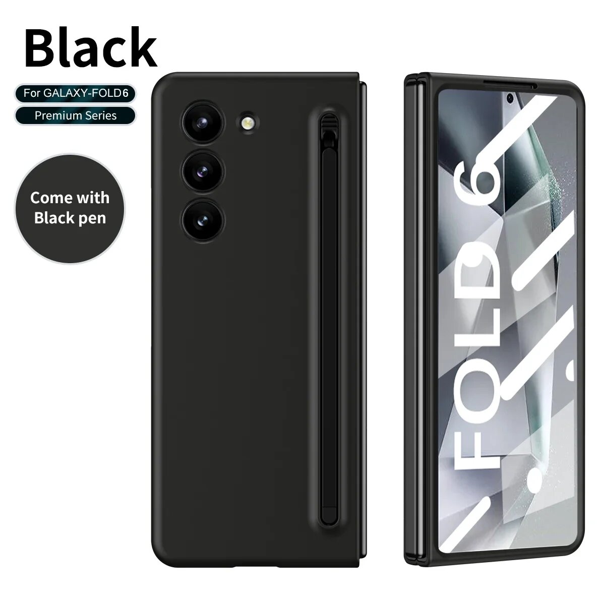 Чехол для Samsung Galaxy Z Fold 5/6 Black с ручкой