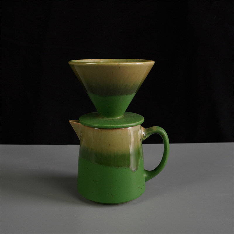 Керамический набор для кофе V60, фильтр для кофе, керамическая чашка, кофейник, горячая распродажа, совместный кофейник