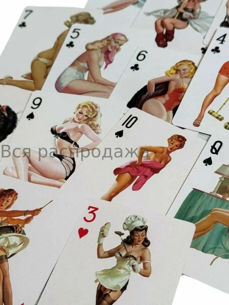 Карты игральные Девушки ретро эротика — фото 1