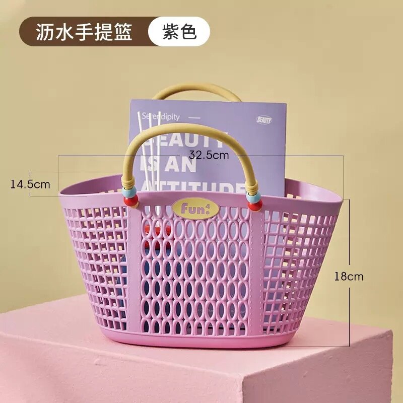 Корзина для купания, корзина для стирки, ручная корзина для купания, пластиковая корзина для плавания, корзина для хранения, высококачественное использование в студенческом общежитии