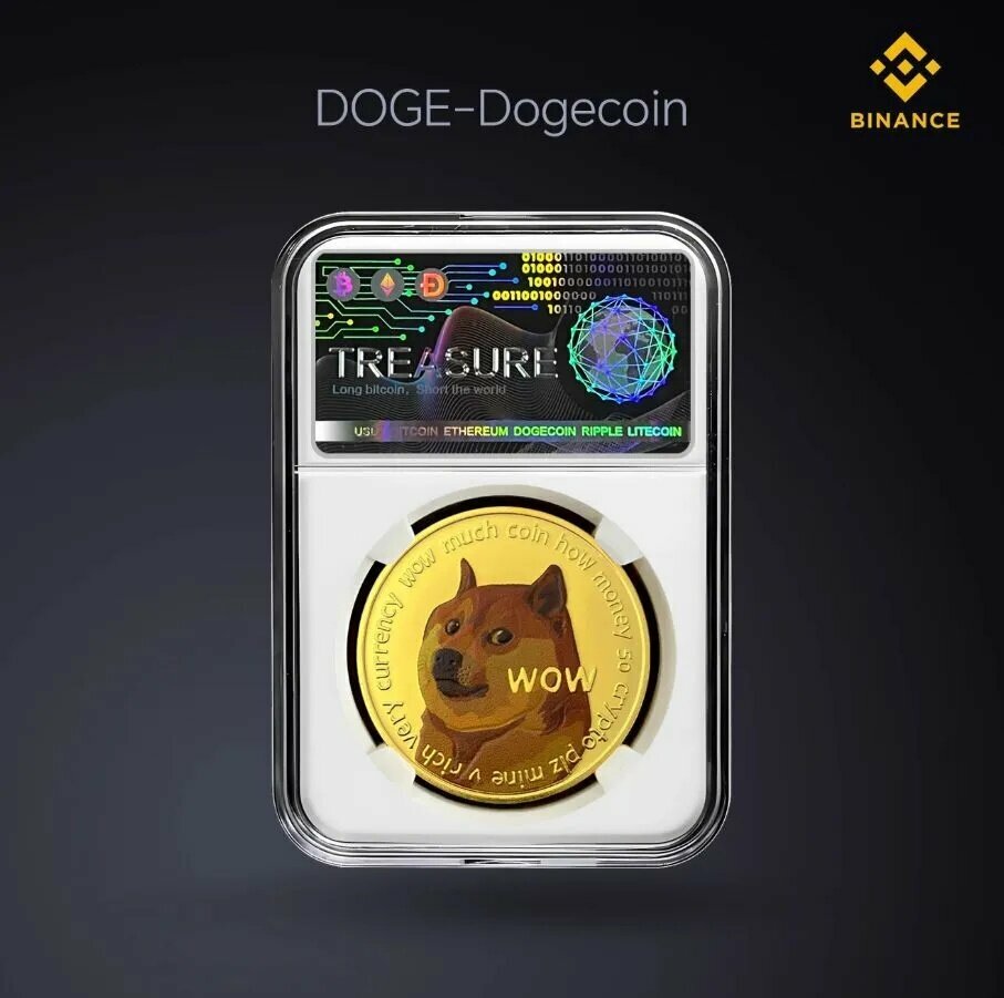 Собачьи монеты/DOGE coin/Памятные монеты игрушки и Подарки