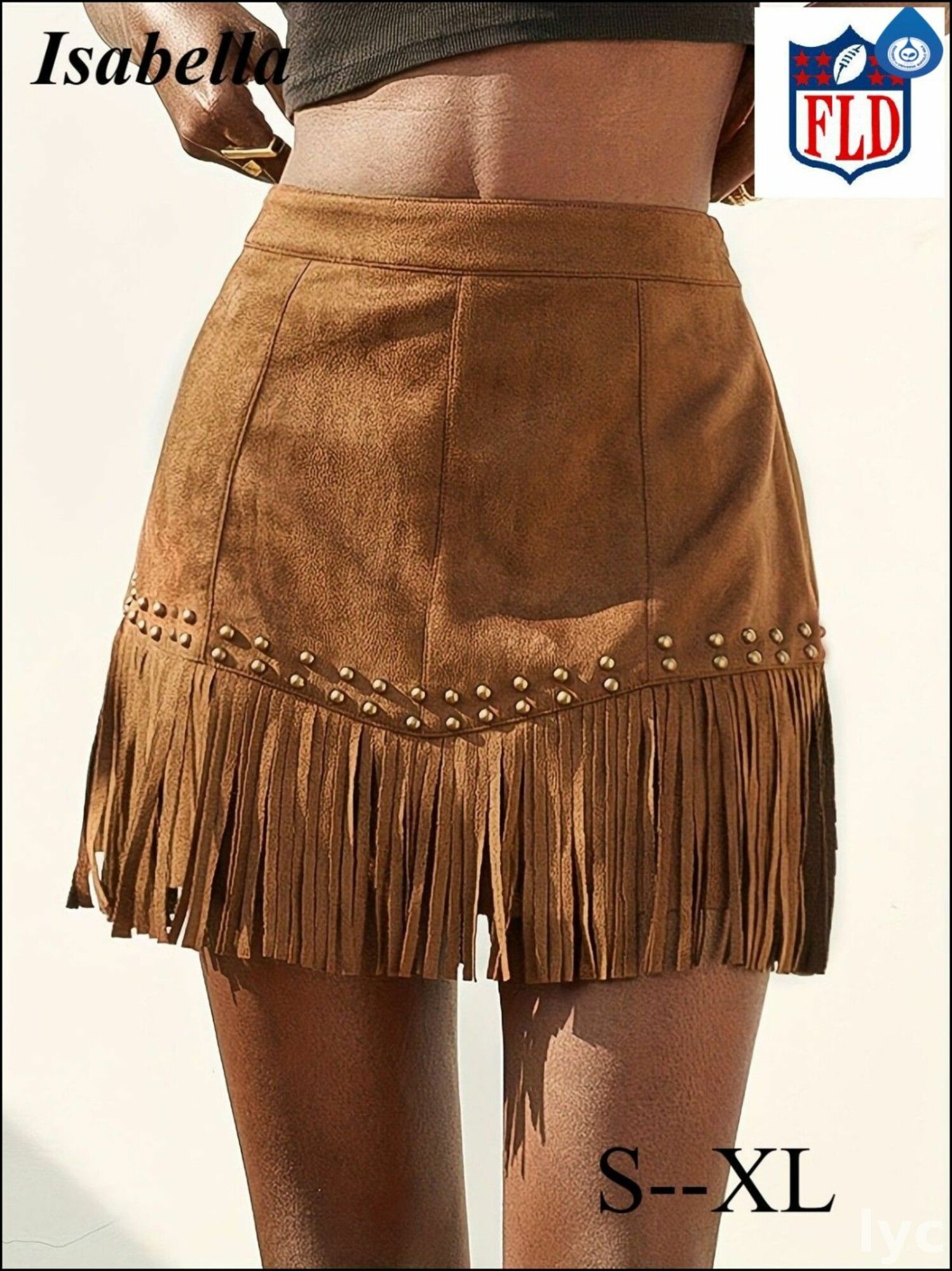 Эксклюзивная бахрома на модной бохо юбке