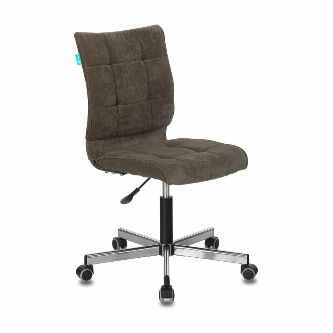 Кресло офисное Бюрократ CH-330M/LT-10, нагрузка 120 кг, велюр, без подлокотников, регулировка высоты, коричневый