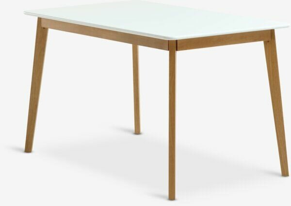 Обеденный стол Jysk JEGIND , цвет белый/натуральный дуб Ш80 x Д130 x В75 см.