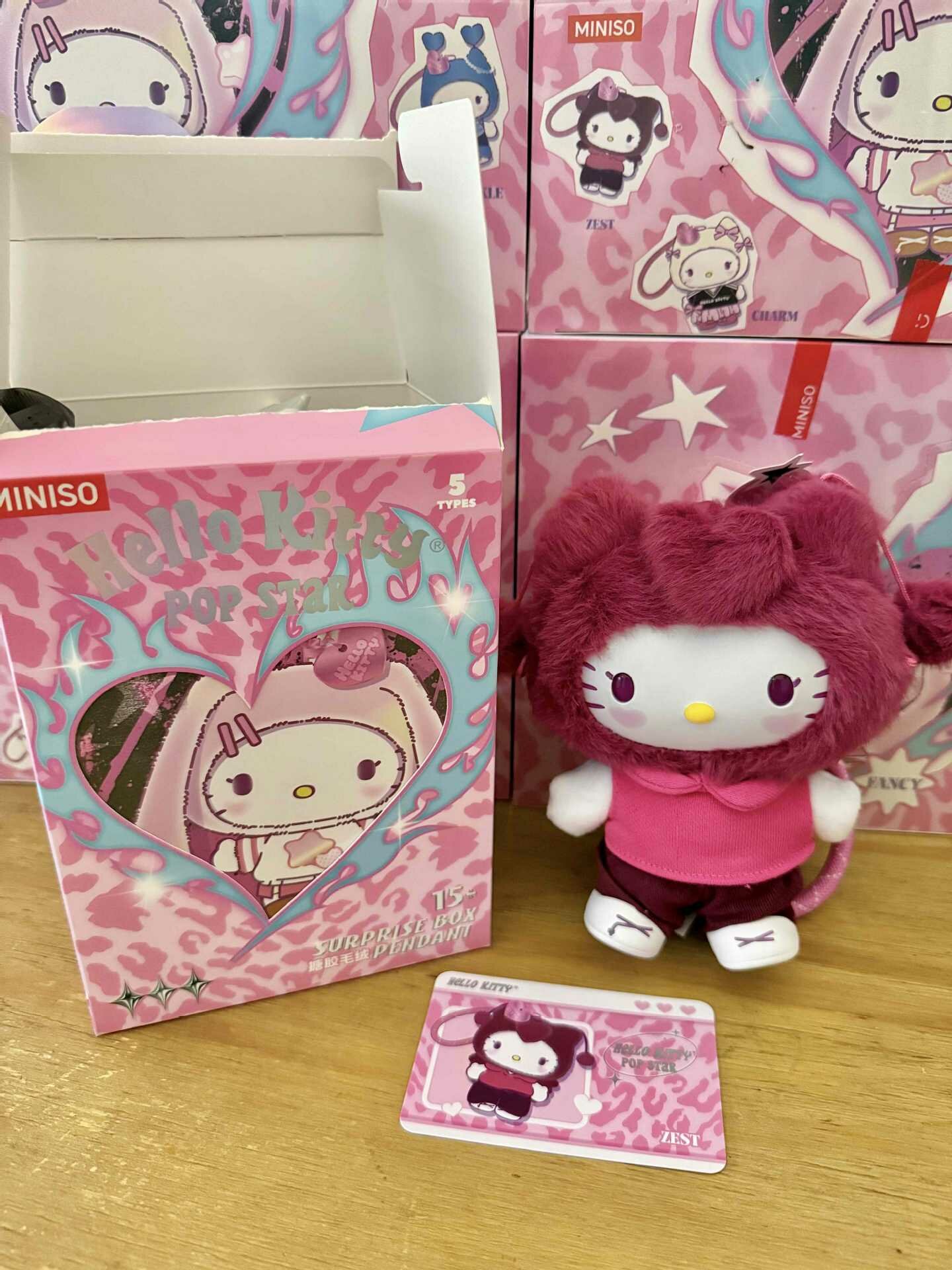 Новинка в наличии! Виниловая плюшевая игрушка Hello Kitty Popstar Series, слепой бокс, модный слепой бокс с котом