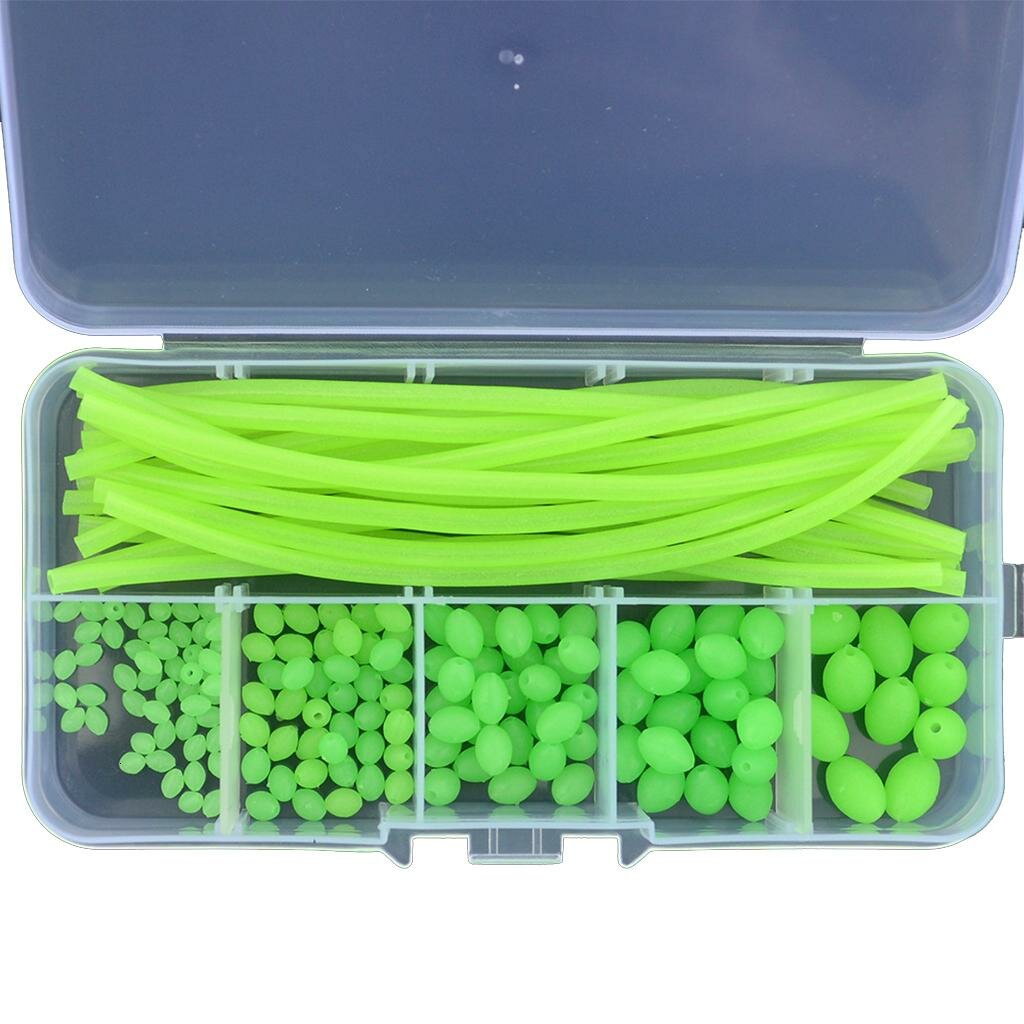 Светящиеся овальные бусины для рыбалки, 170 шт./упаковка, Стиль А