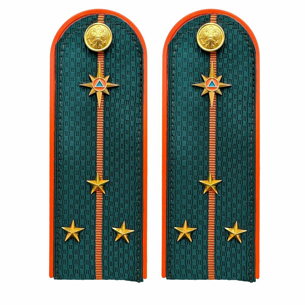 Погоны МЧС цв. Морской волны СТ. Лейтенант С петлицей