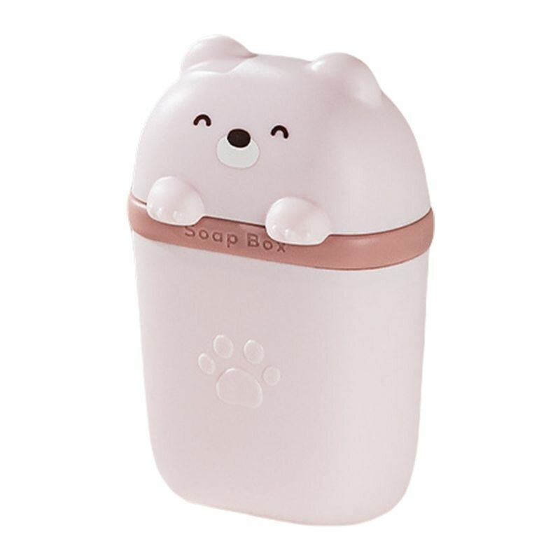 Дорожный Ящик Для Хранения сливного мыла-Розовый