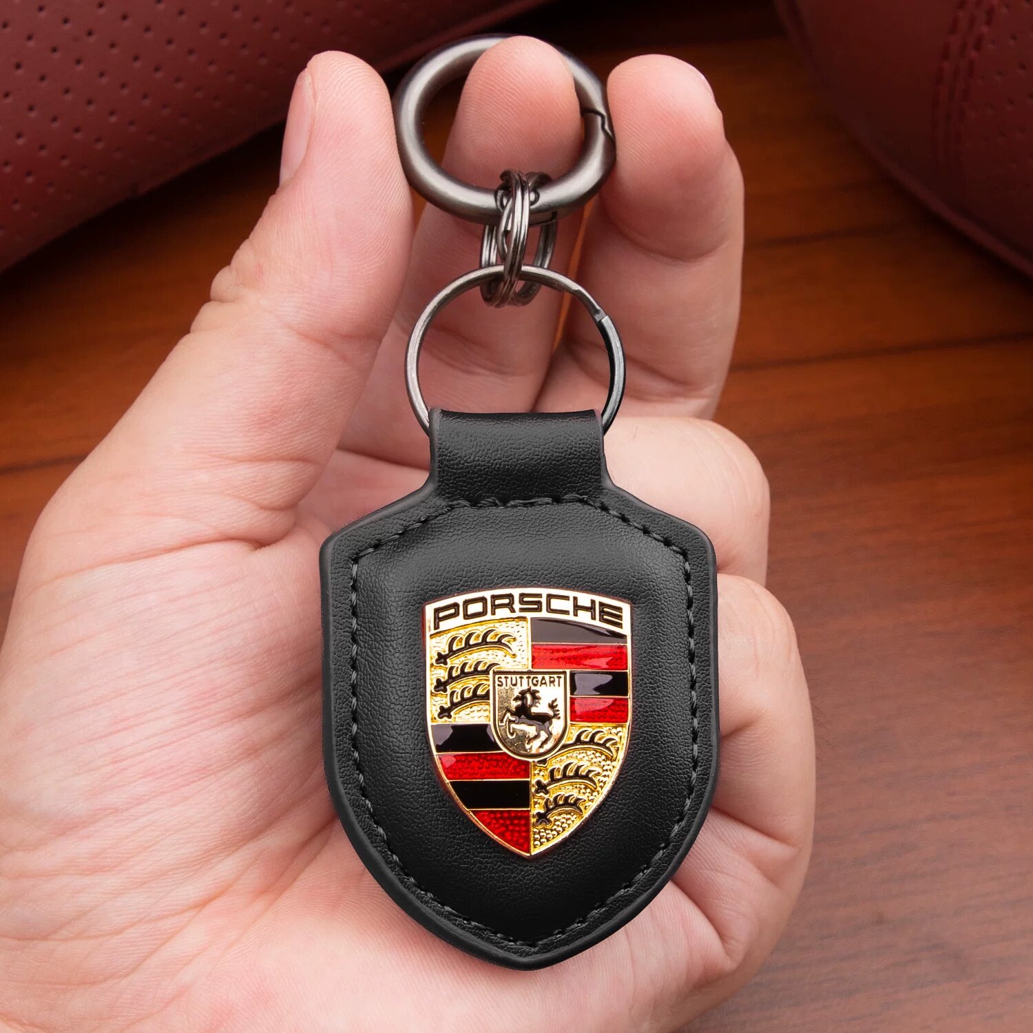 Брелок для ключей Porsche Cayenne, Macan, Panamera, 718, с эмблемой, для мужчин и женщин, новый аксессуар, ремешок на