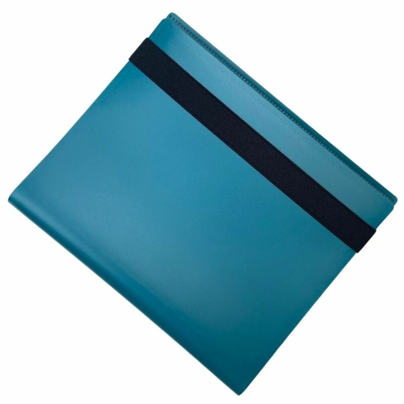 Картотека с 160 слотами и ремешками, голубая