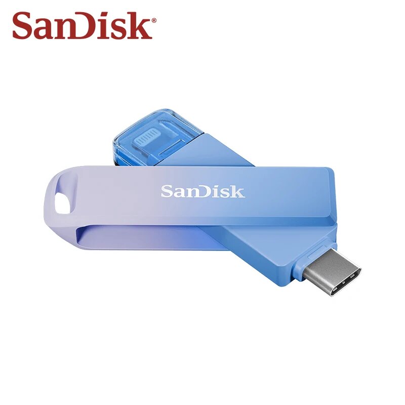 Серия SanDisk Creator, телефонный накопитель, двойной разъем U-диска, разъемы Type-C/Lightning, 128 ГБ, 256 ГБ, USB3.2 Gen1 для телефона/Mac/iPad