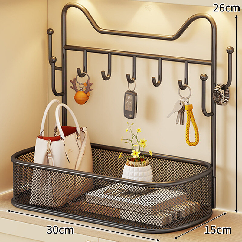 Стойка для хранения ключей в прихожей, держатель для ключей, декоративная полка, обувной шкаф, органайзер для разных предметов, гостиная