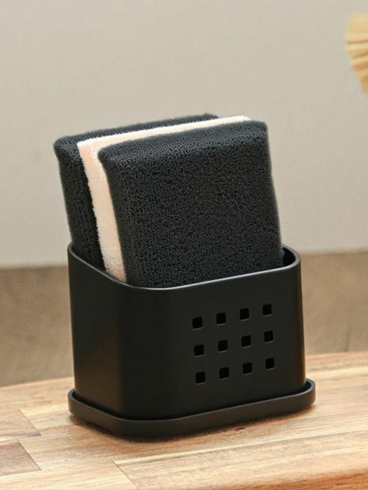 Держатель для губки с сливом, Металл, подставка для раковины