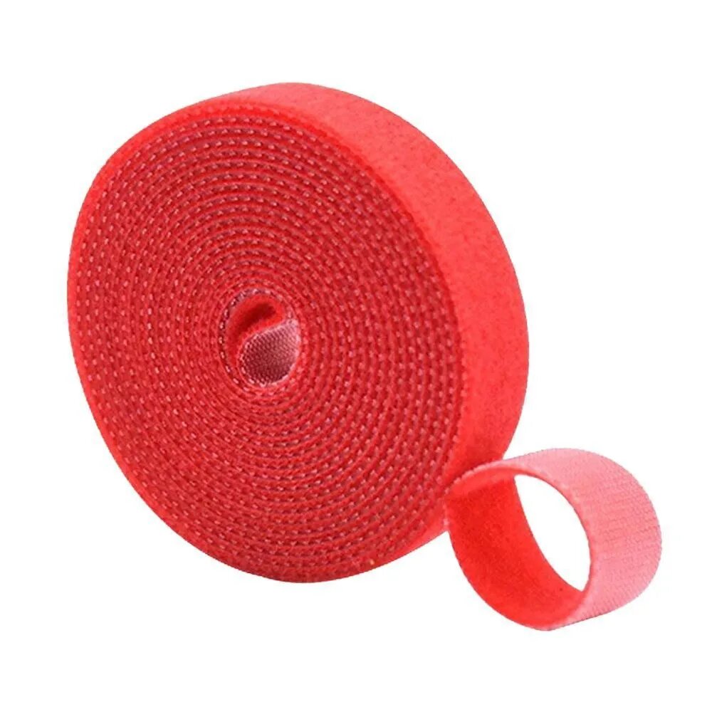 Стяжки для проводов нейлоновая, лента липучка многоразовая, стяжка для сада, 5 м