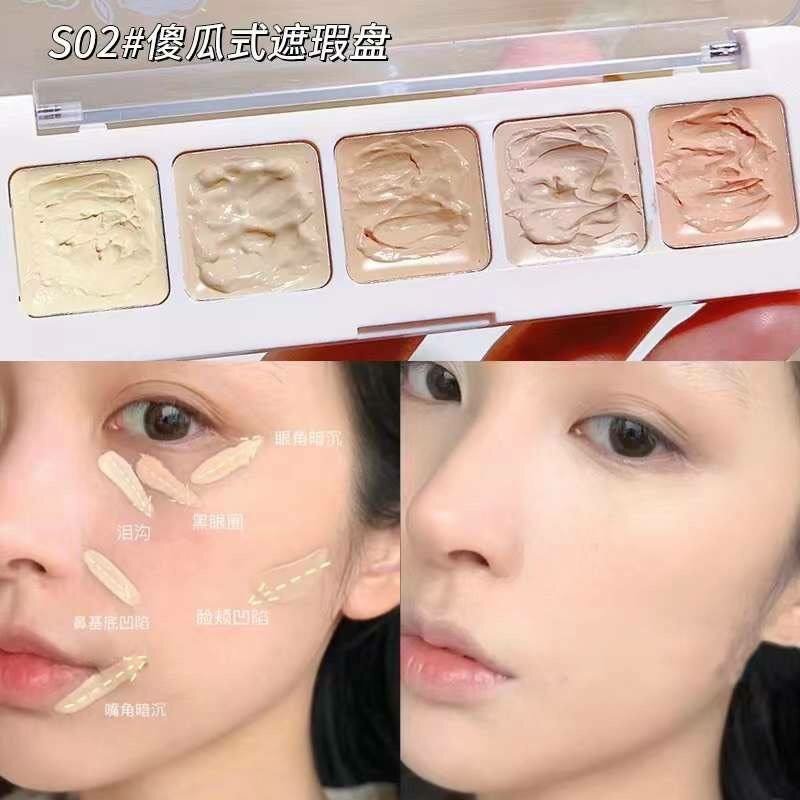 Палетка консилеров для лица корректоры для макияжа XIXI, 5х1,6 гр, тон S02