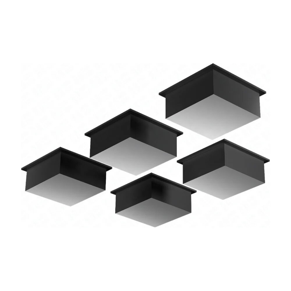 Светодиодный светильник MB Light MBL Домино-5x6-930-0-В1-RAL9005-90x90x40-44-0-3- (АА0185)
