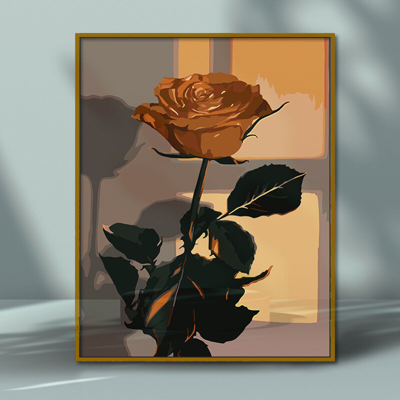 Цифровая масляная живопись, ручная работа, магазин, DIY раскраска, производитель, тюльпан, подсолнух, роза, цветная живопись