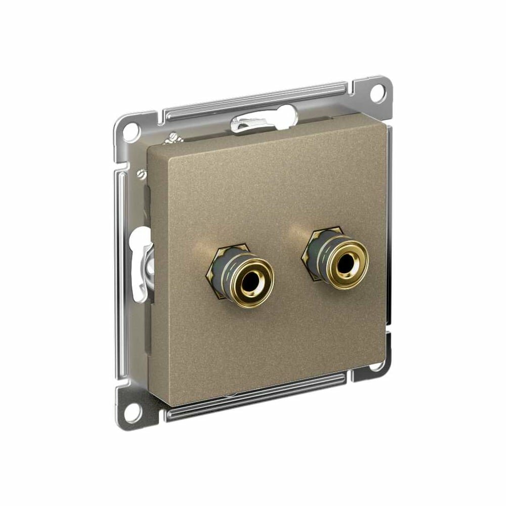 Двухместная аудиорозетка Systeme Electric AtlasDesign