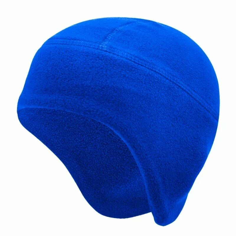Синяя термошапка с ушами Royal blue