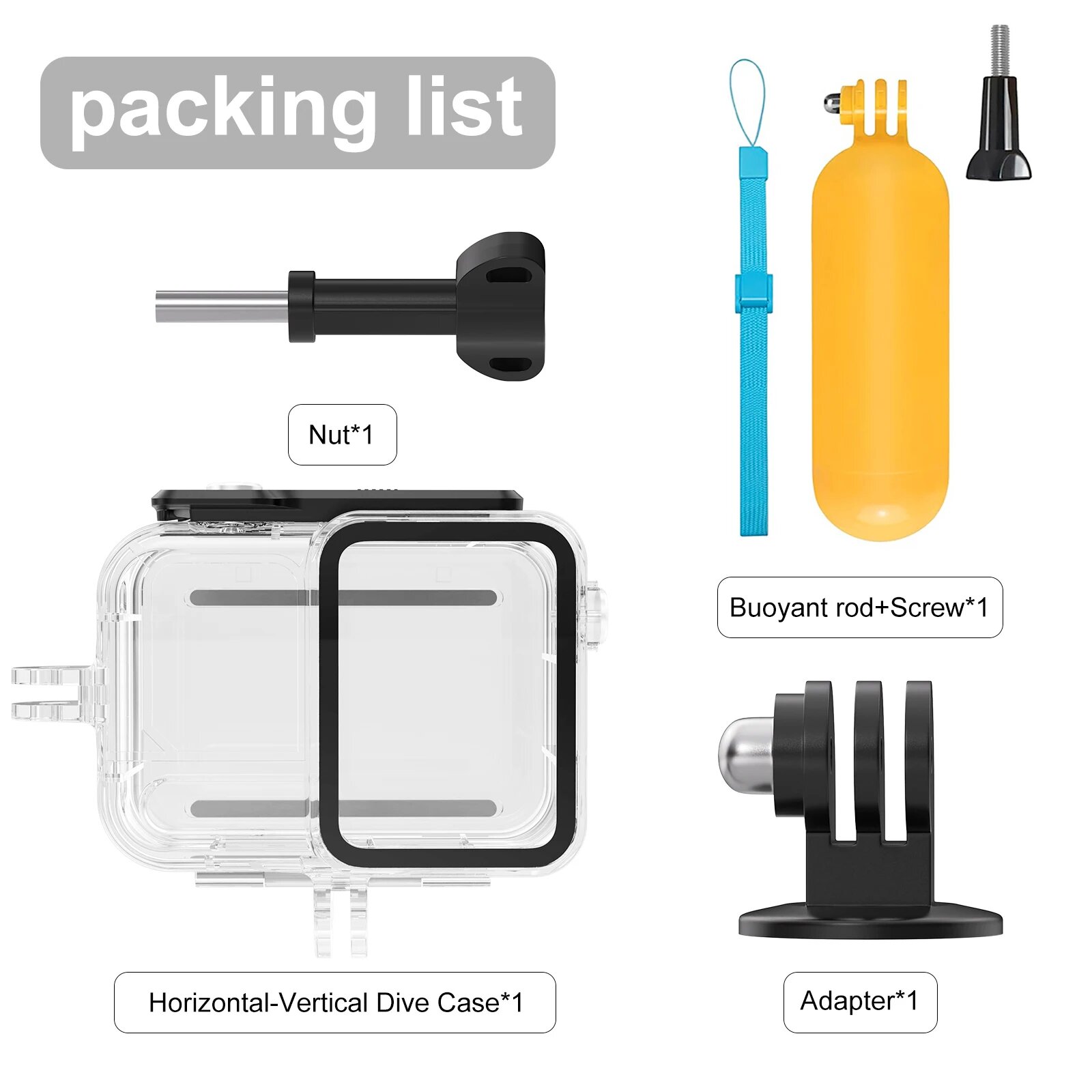 Водонепроницаемый чехол Insta360 Ace Pro 2/Pro, Case and float rod