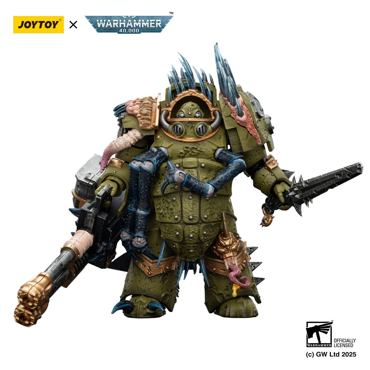 JOYTOY Warhammer 40K Death Guard Deathshroud Blightlord 1/18