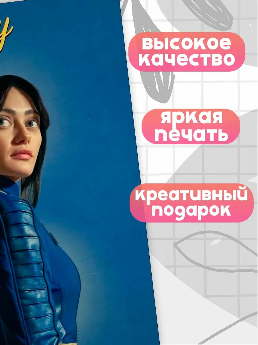 Постер на стену Fallout, плакат 1шт, А4 размер. — фото 1