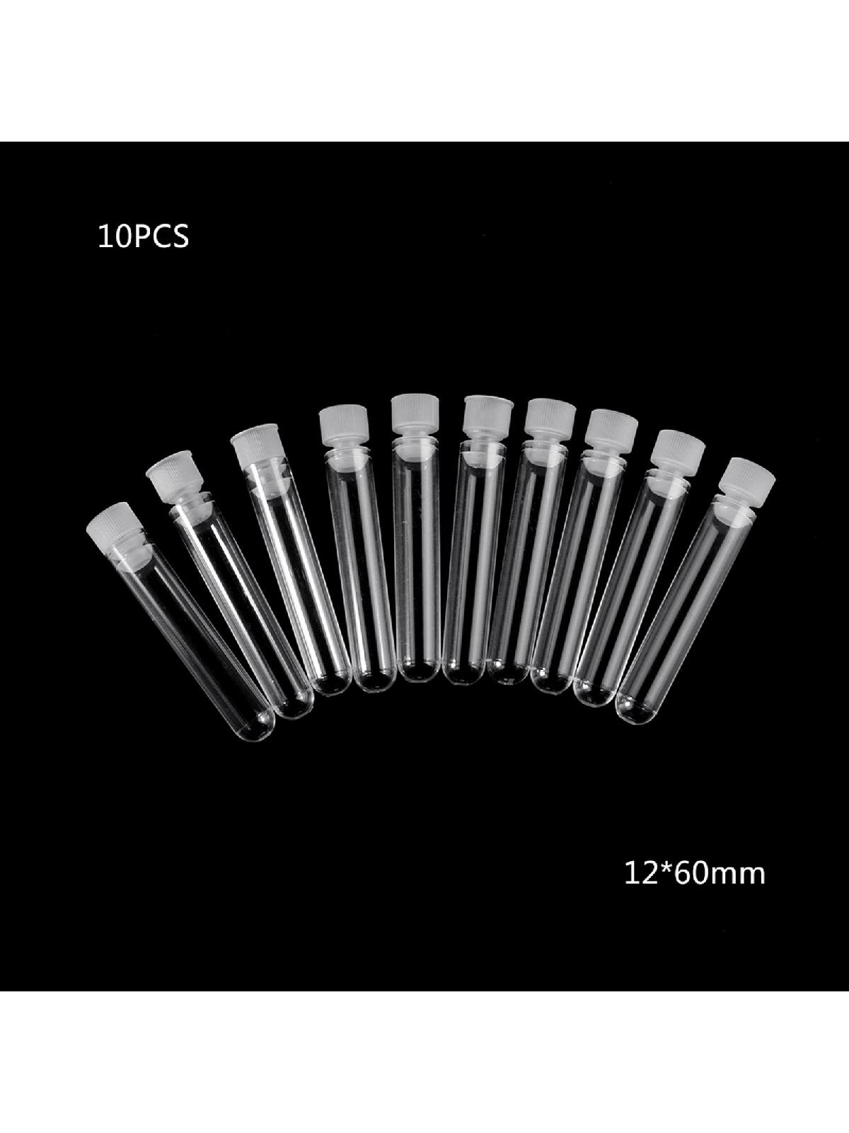 10 упаковок пластиковых пробирок с крышками-стрелялками для жидкости из ювелирных бусин