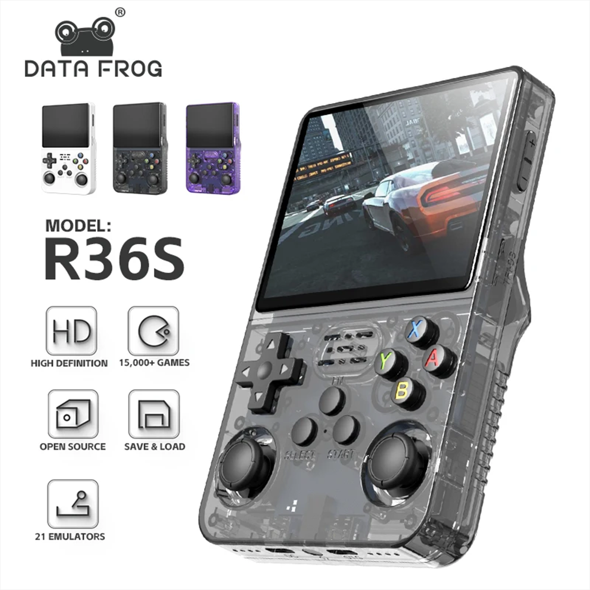Оригинальная портативная игровая консоль DATA FROG R36S