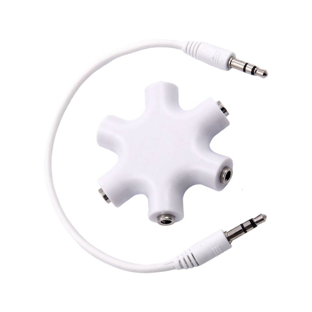 5-портовый аудиоразветвитель 3,5 мм, Белый
