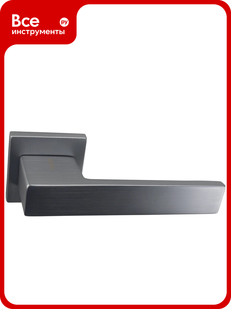 Дверные ручки Вантаж алюминиевые, матовый хром V87L-2 SL