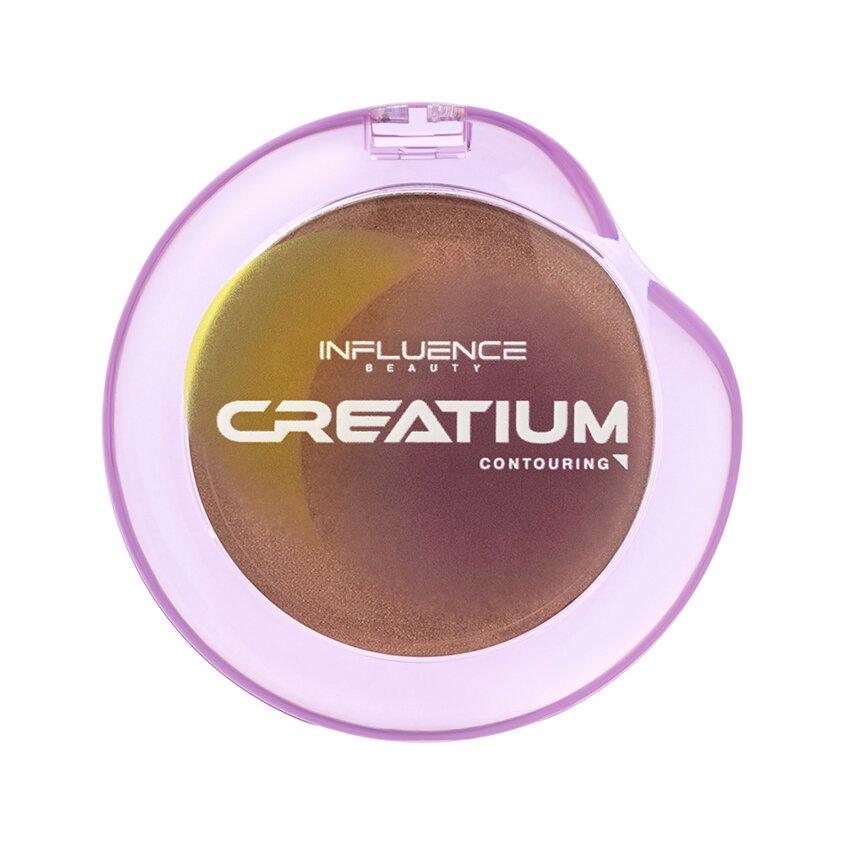 Контуринг для лица INFLUENCE BEAUTY CREATIUM с пудровой текстурой тон 01 Fractal flux