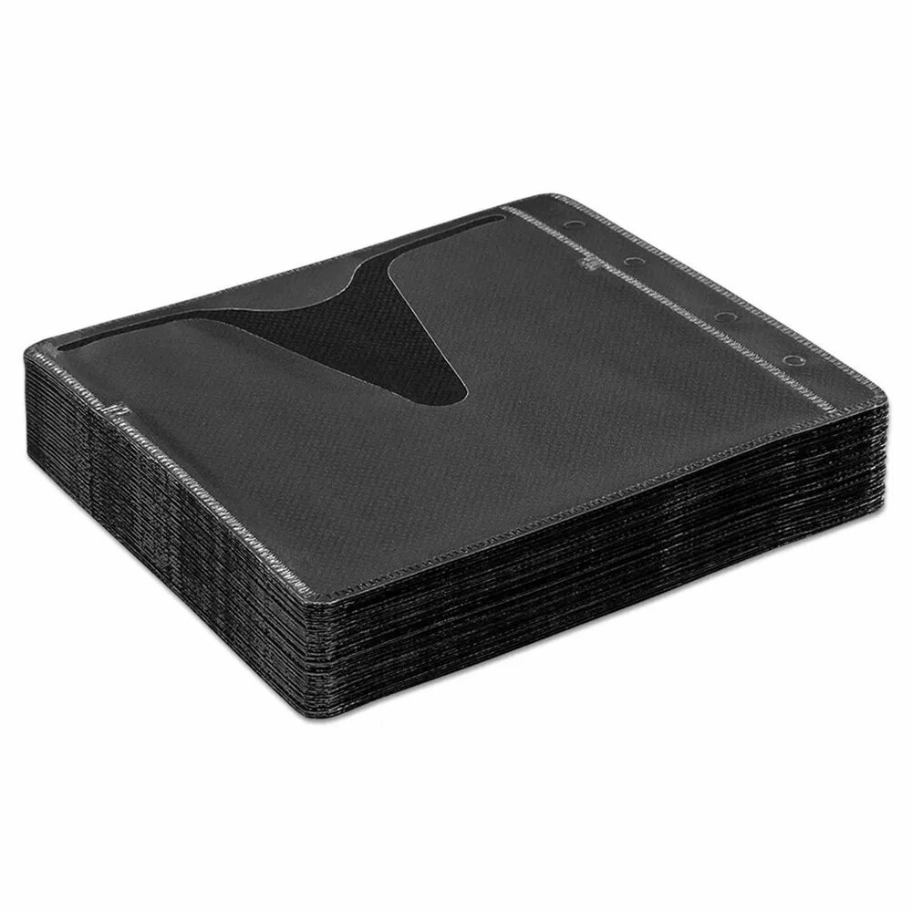 Конверт для 2 CD дисков с перфорацией, альбомный, черный, уп. 50 шт.