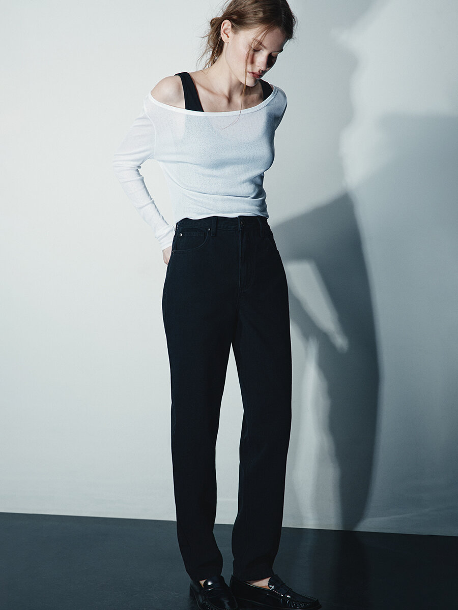 Джинсы мом mixmatch 