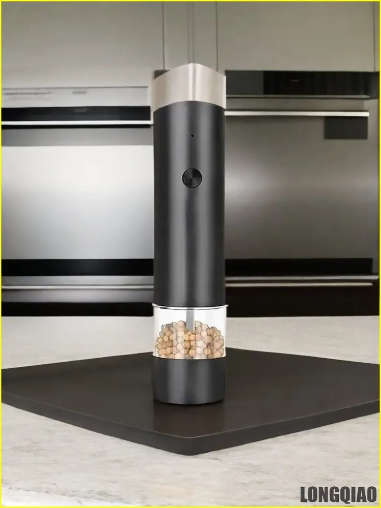 Электрическая мельница для перца Набор соли Измельчитель USB Перезаряжаемая регулируемая