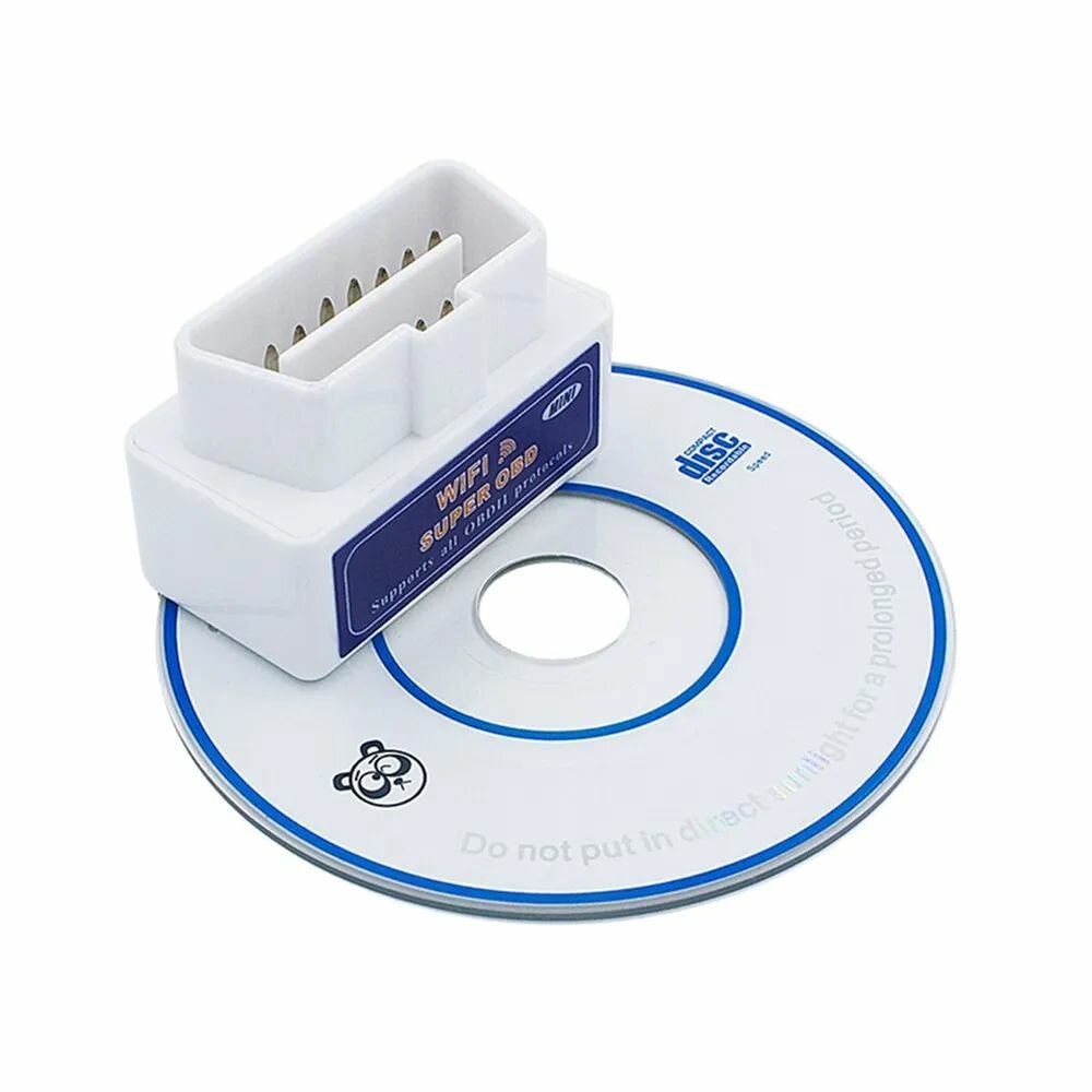WI-FI OBD2 сканер V1.5 WIFI автомобильный диагностический для автомобиля OBDII инструмент считыватель кодов белый